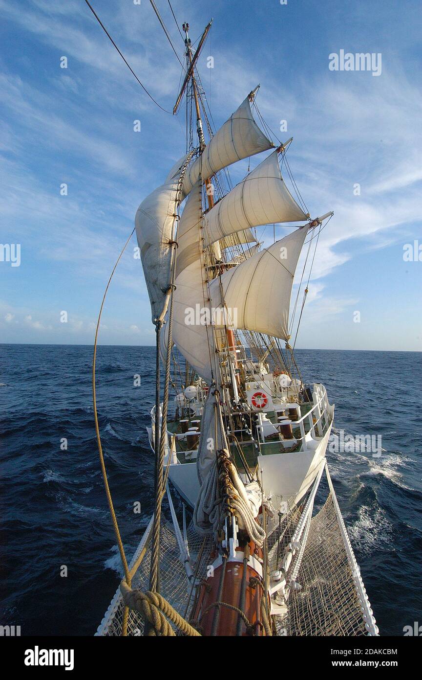 The Prince William ,a square-rigged brig, and used as a training ship ...