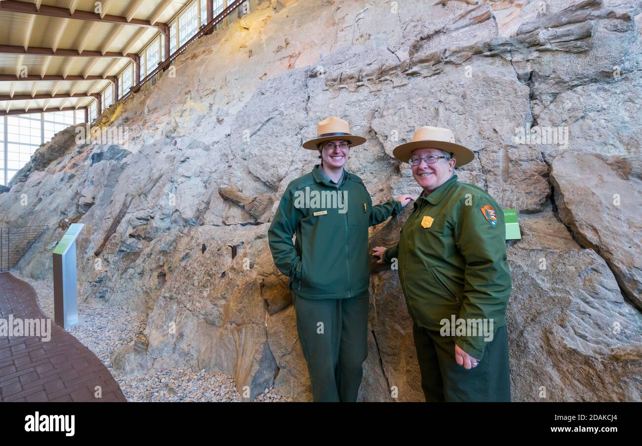 Quarry Exhibit Hall, Dinosaur National Monument, Utah, Usa, America ...