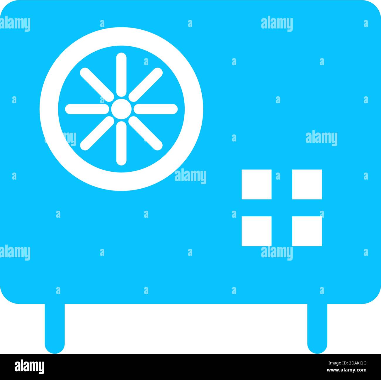 Safe icon flat. Blue pictogram on white background. Vector illustration ...