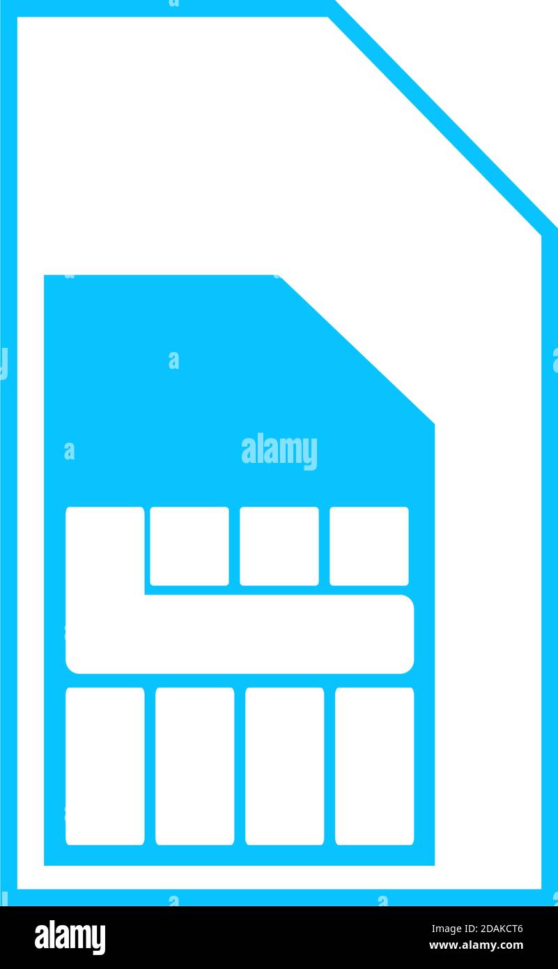 Blue sim card Stock Vector Images - Alamy