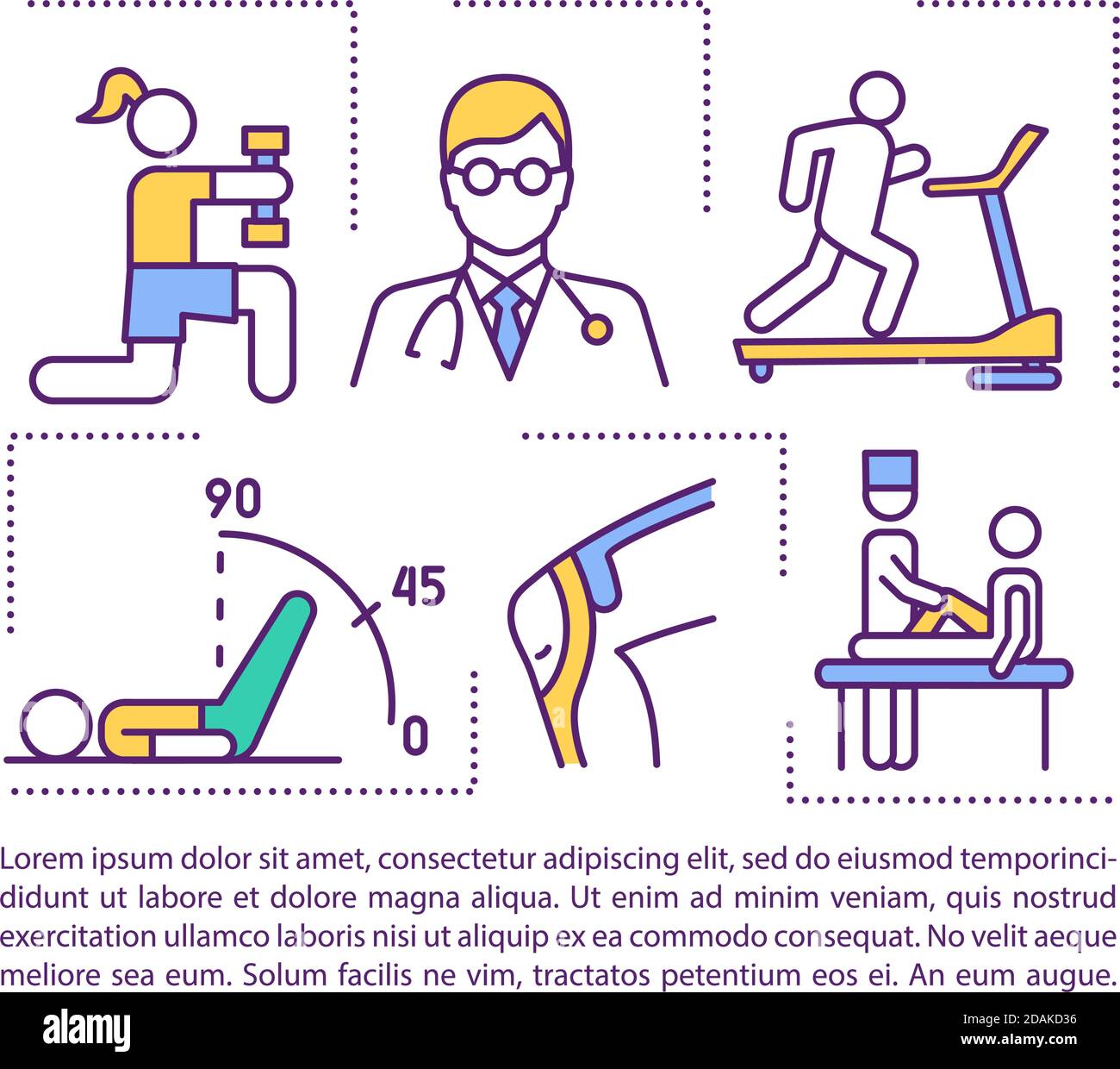 Rehabilitation concept icon with text Stock Vector Image & Art - Alamy