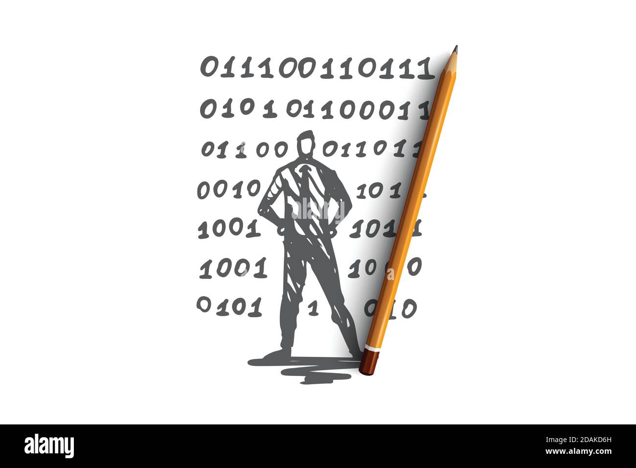 Source code, software, program, development, computer concept. Hand ...