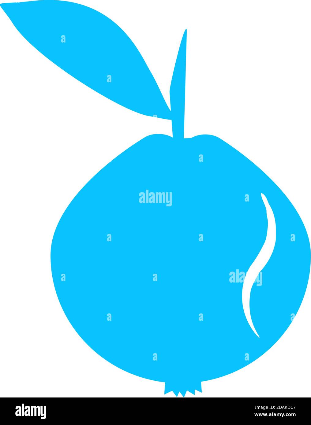 Garnet icon flat. Blue pictogram on white background. Vector ...