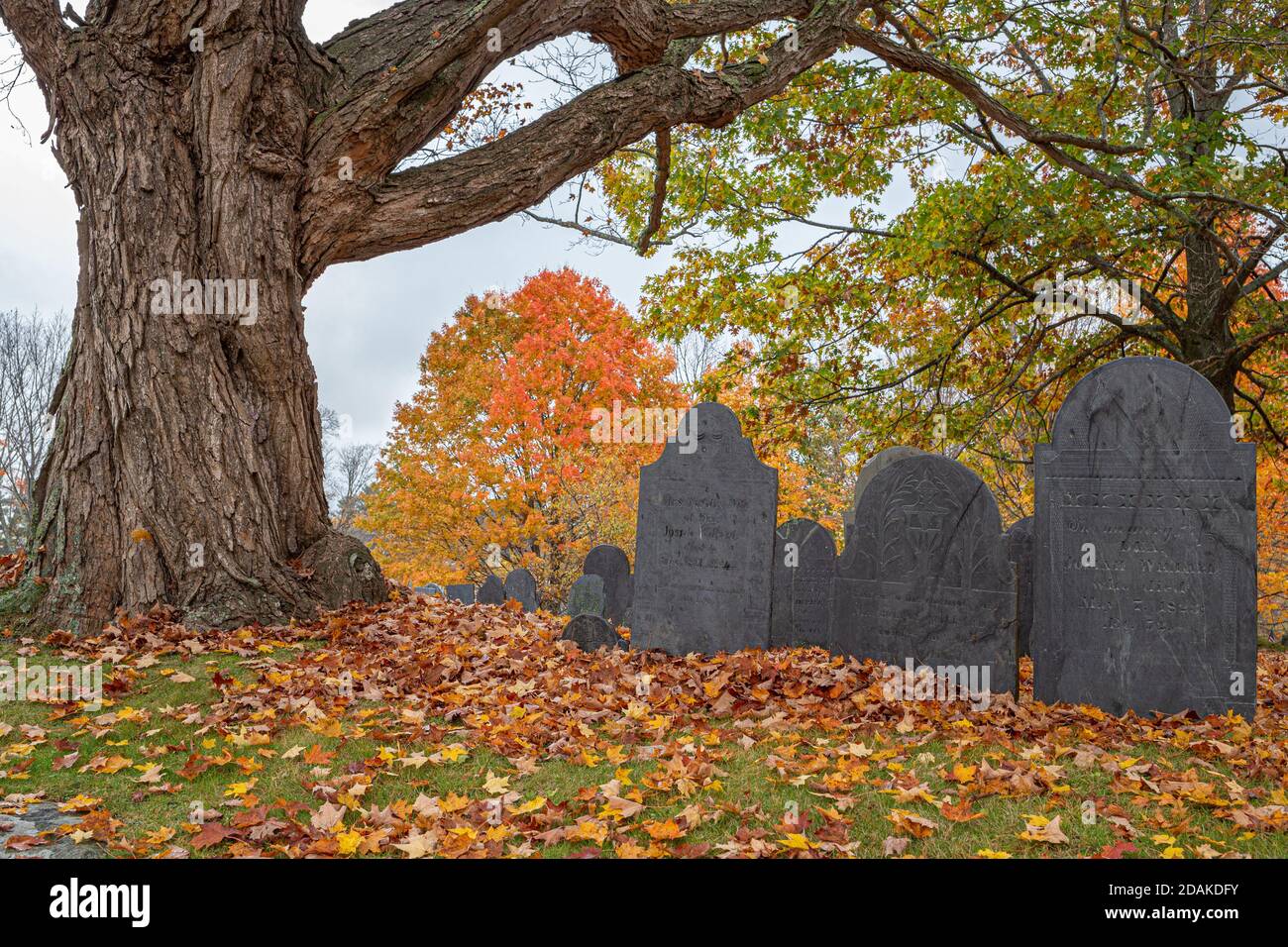 The Upper cemetery in Petersham, Massachusetts on the town common Stock ...