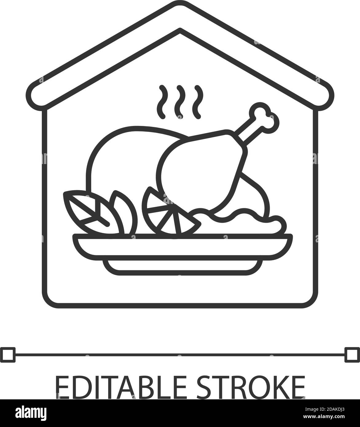 Home-cooked meals linear icon Stock Vector Image & Art - Alamy