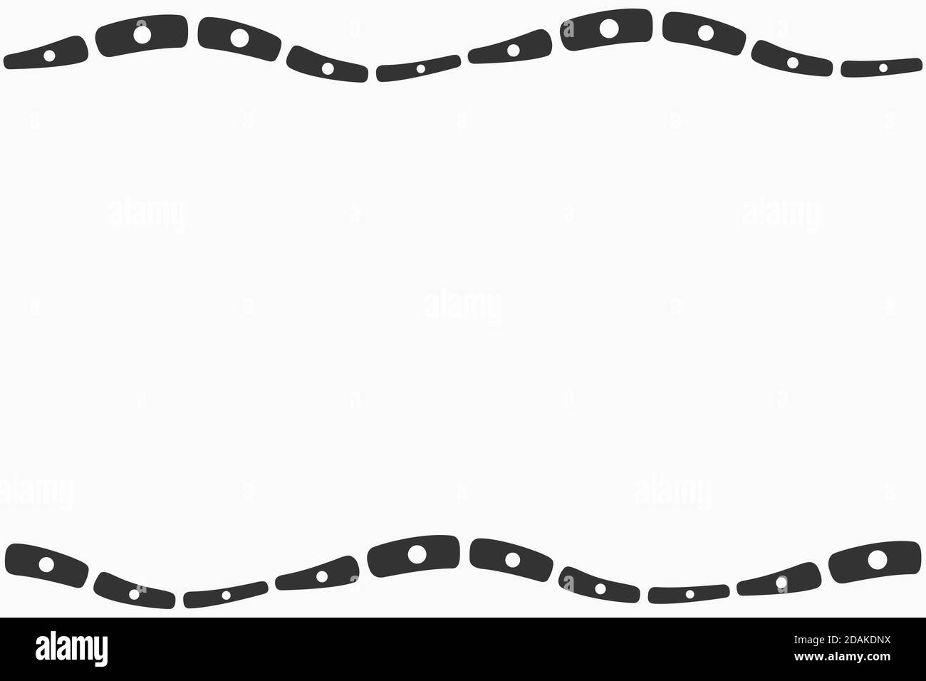 Seamless horizontal border pattern. Organic shapes. Regularly repeating ...