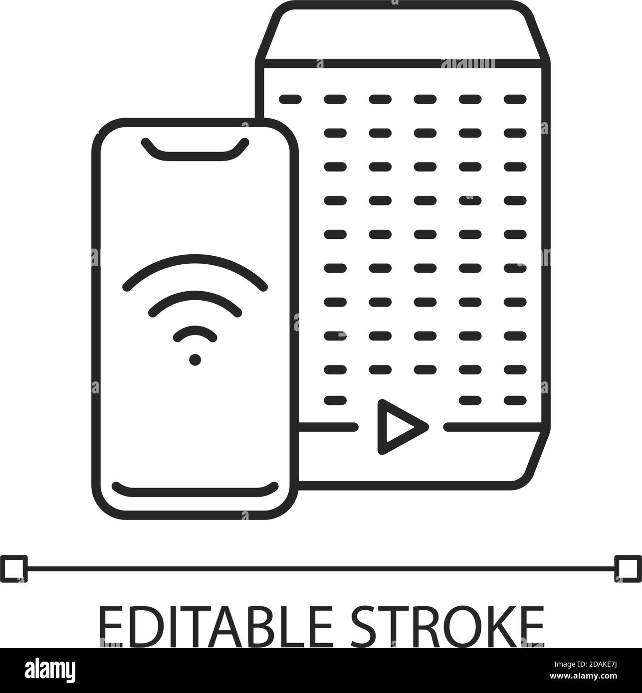 Smart speaker linear icon Stock Vector Image & Art - Alamy