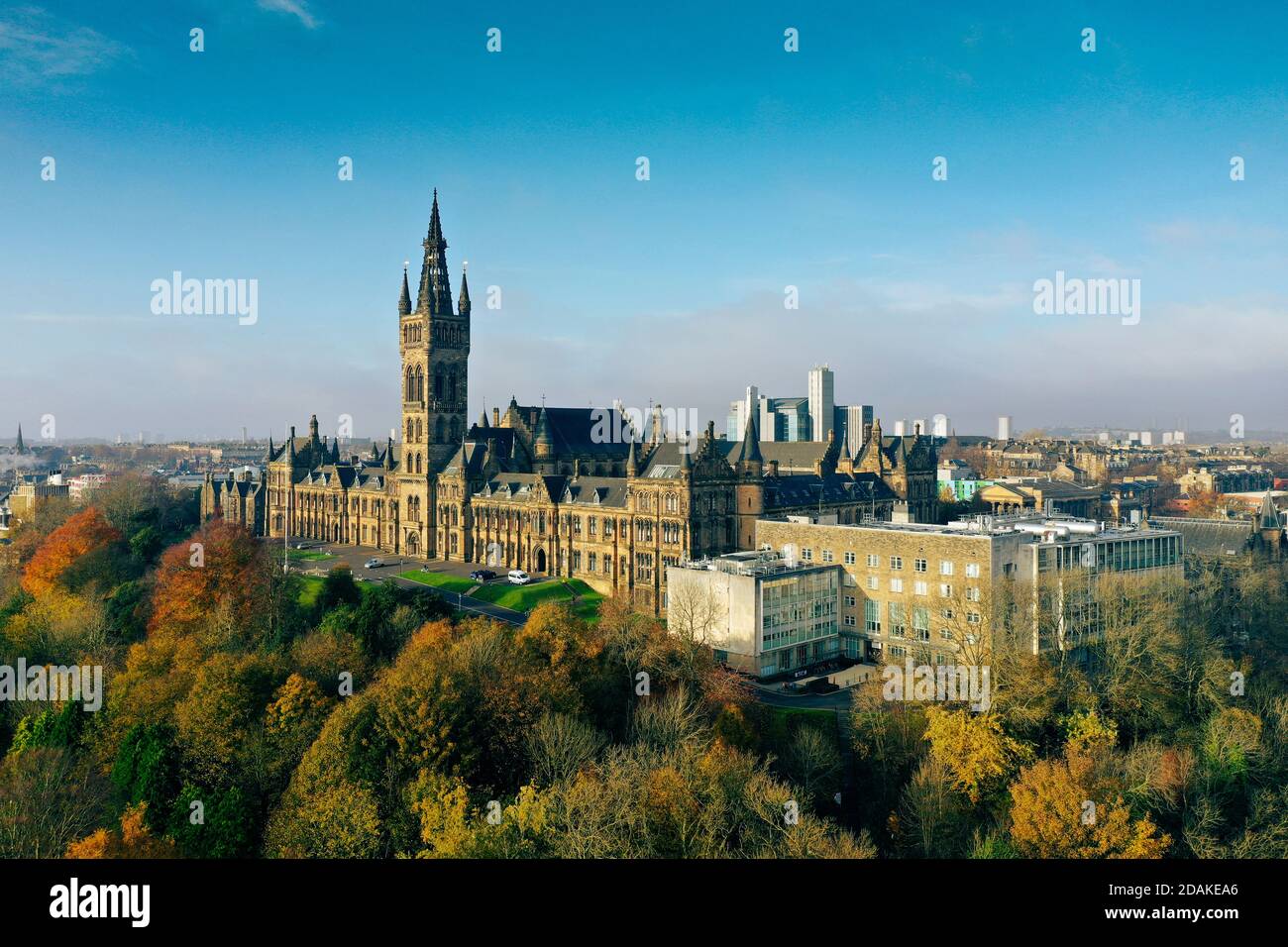 Aerial view glasgow west end hi-res stock photography and images - Alamy