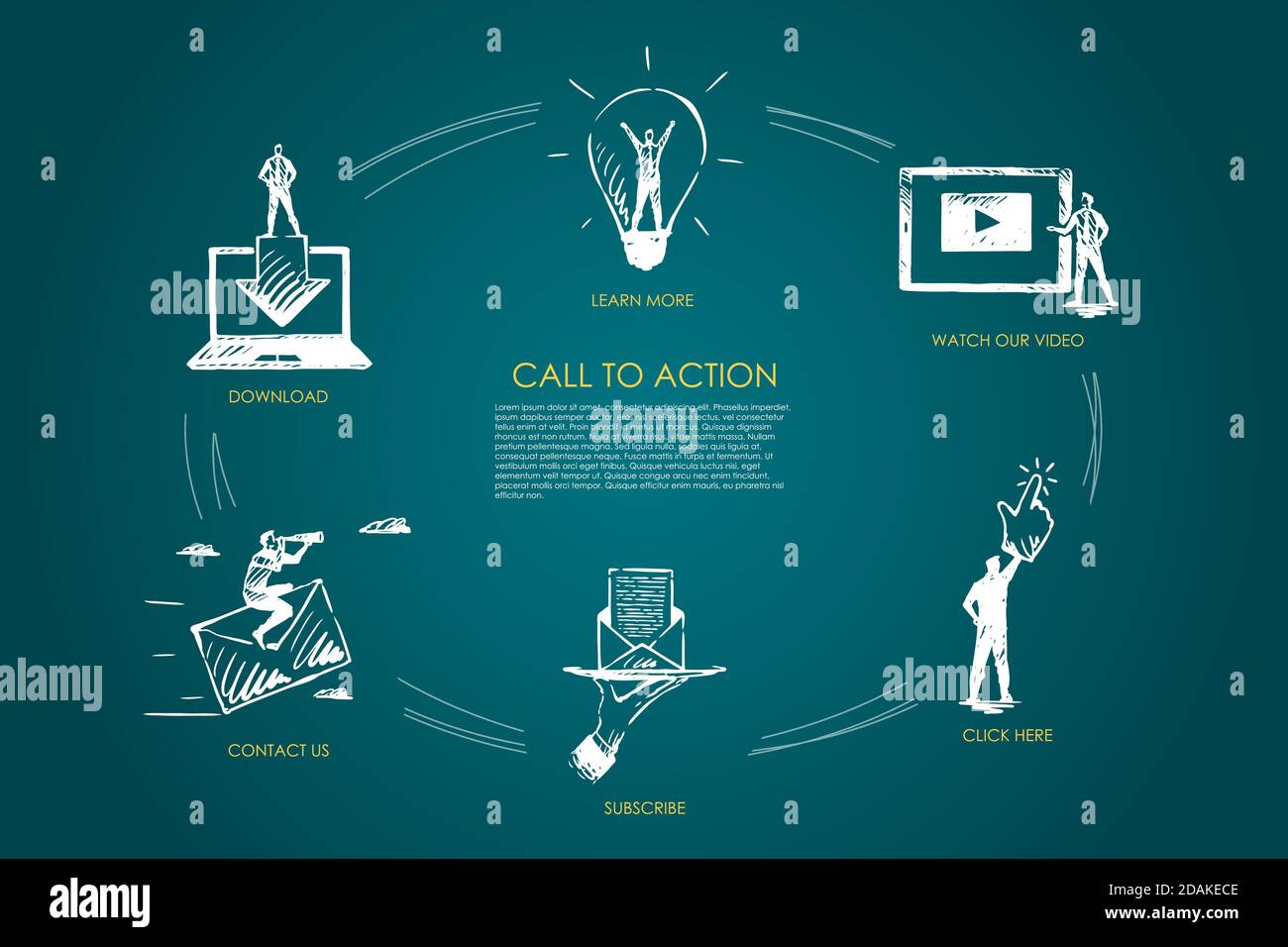 Text social media call action Stock Vector Images - Alamy