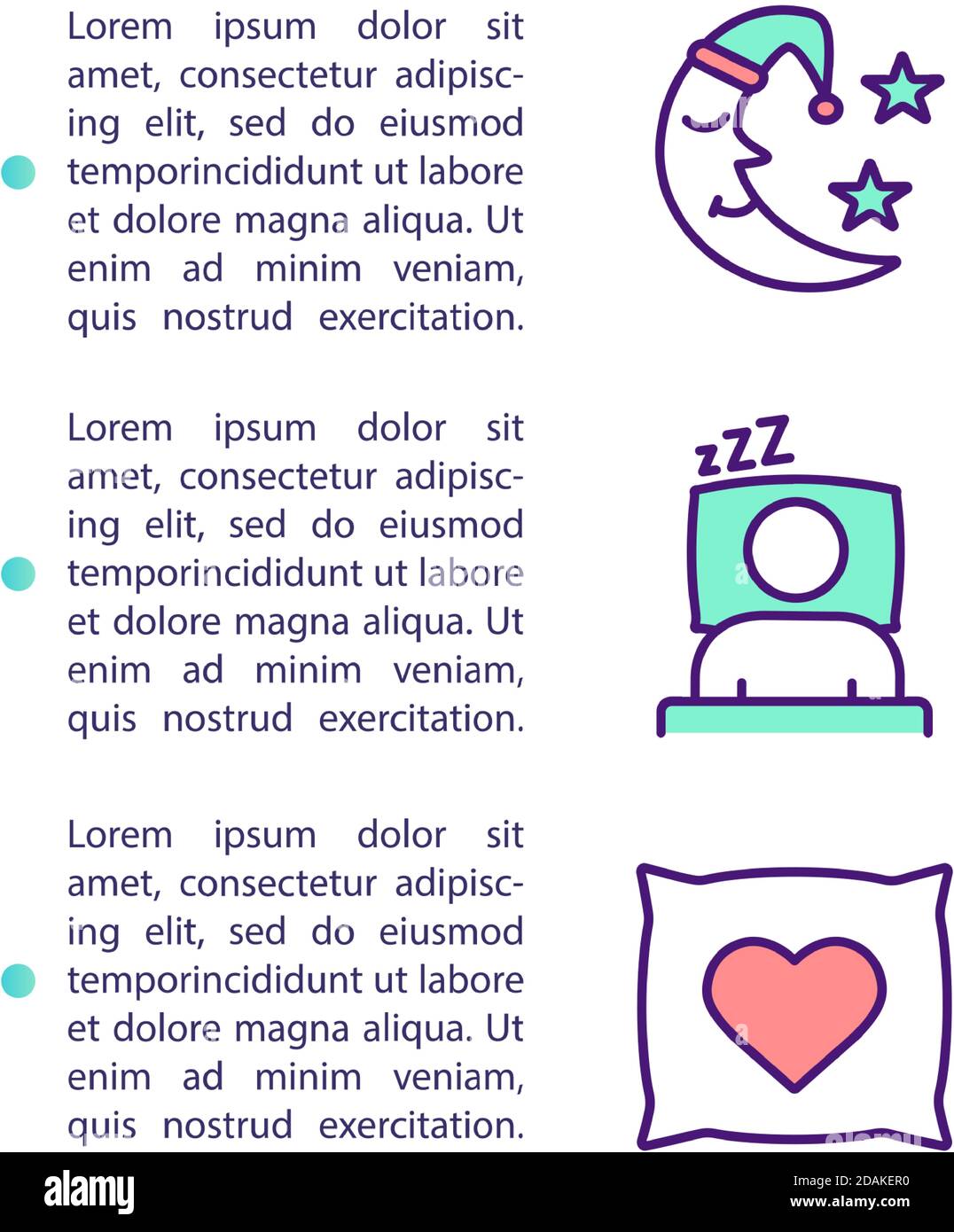 Sleep improvement concept icon with text Stock Vector Image & Art - Alamy