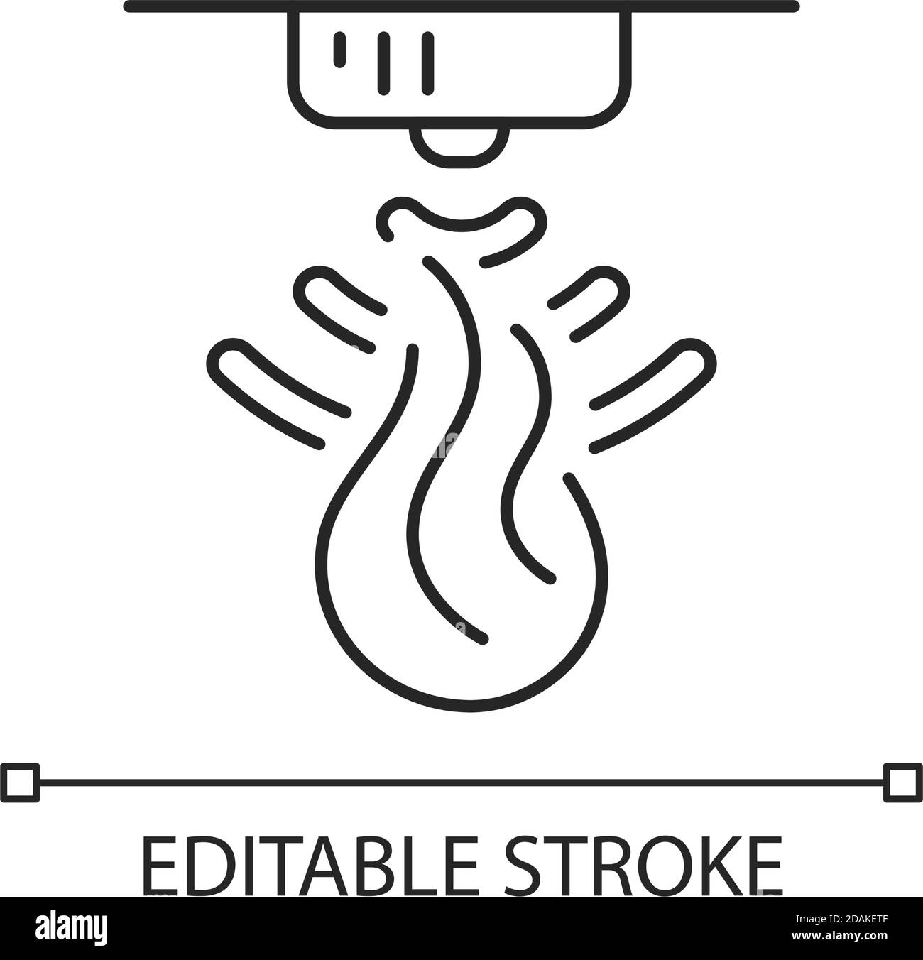 Fire sensor linear icon Stock Vector Image & Art - Alamy