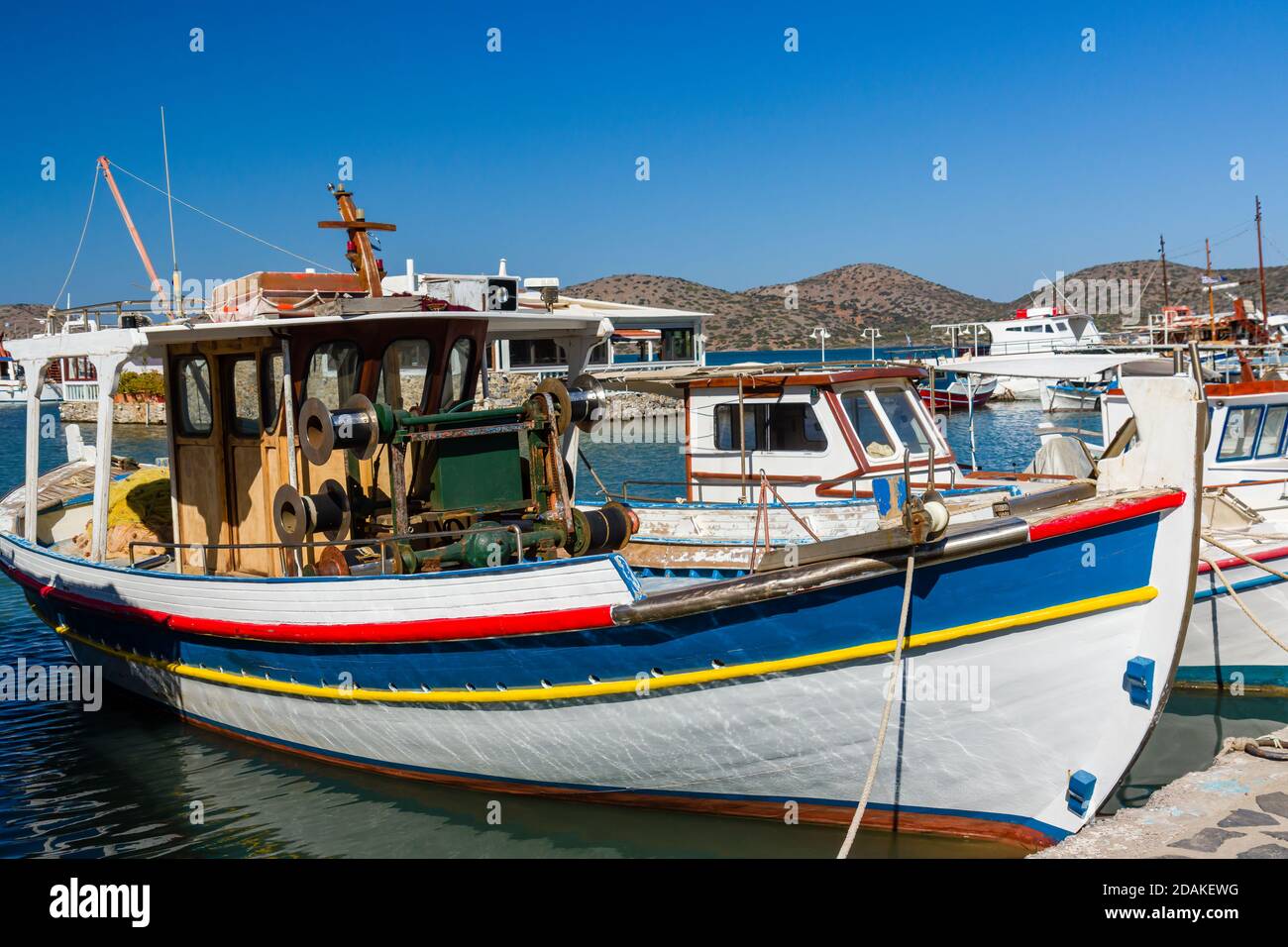 Traditional greek fishing boat hi-res stock photography and images - Alamy
