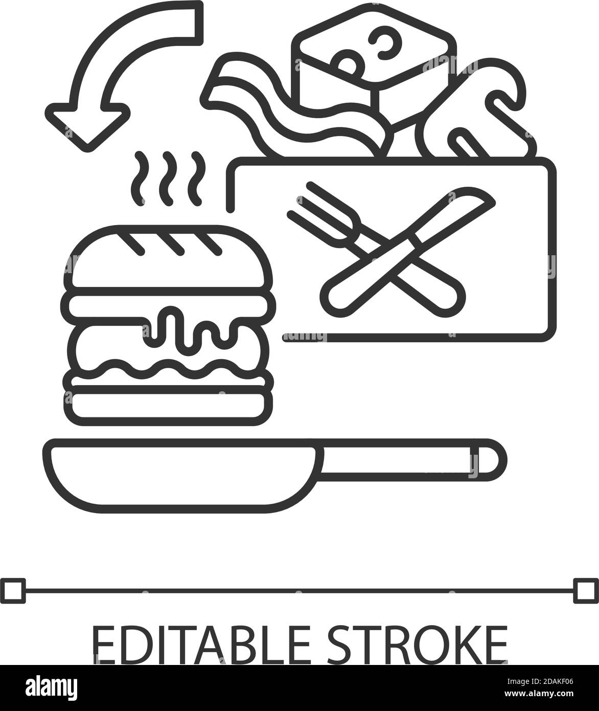 Easy dinner meal Stock Vector Images - Alamy