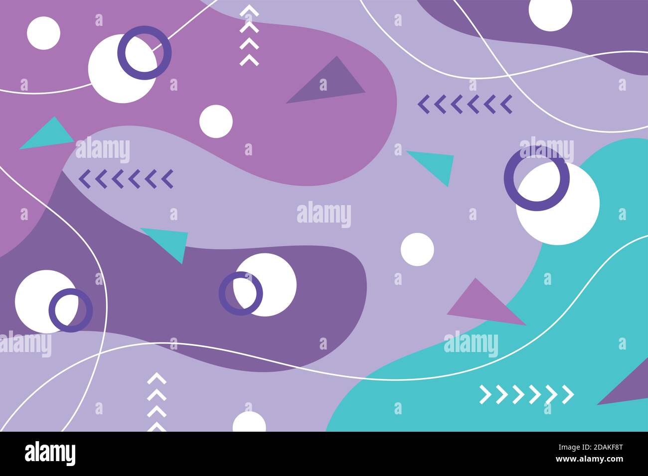 memphis minimal design decoration 80s 90s style abstract banner vector ...