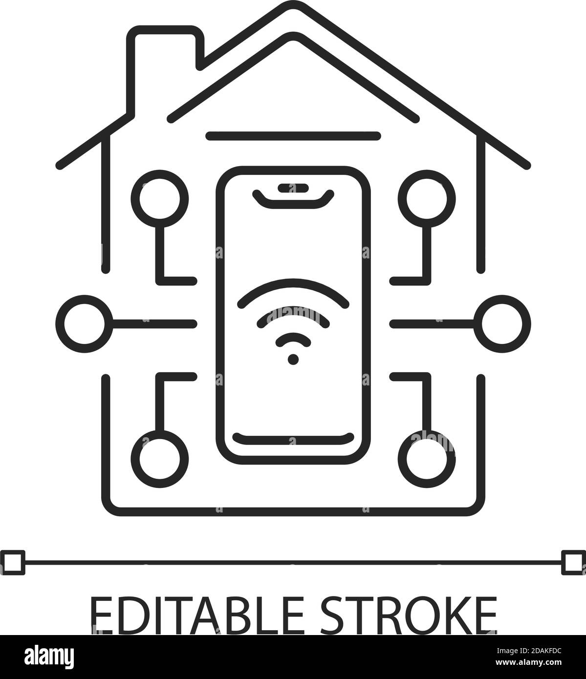 Remote access linear icon Stock Vector Image & Art - Alamy