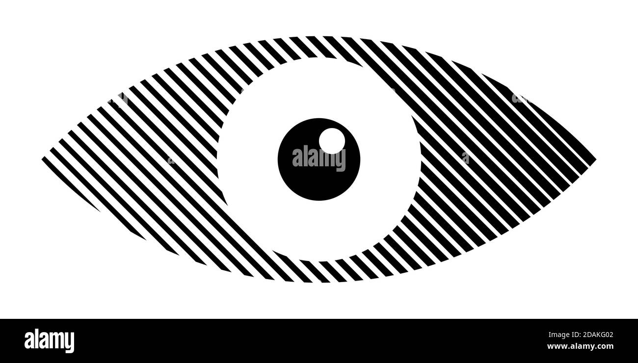 Eye icon, human eye symbol, isolated on white background. Logo template ...