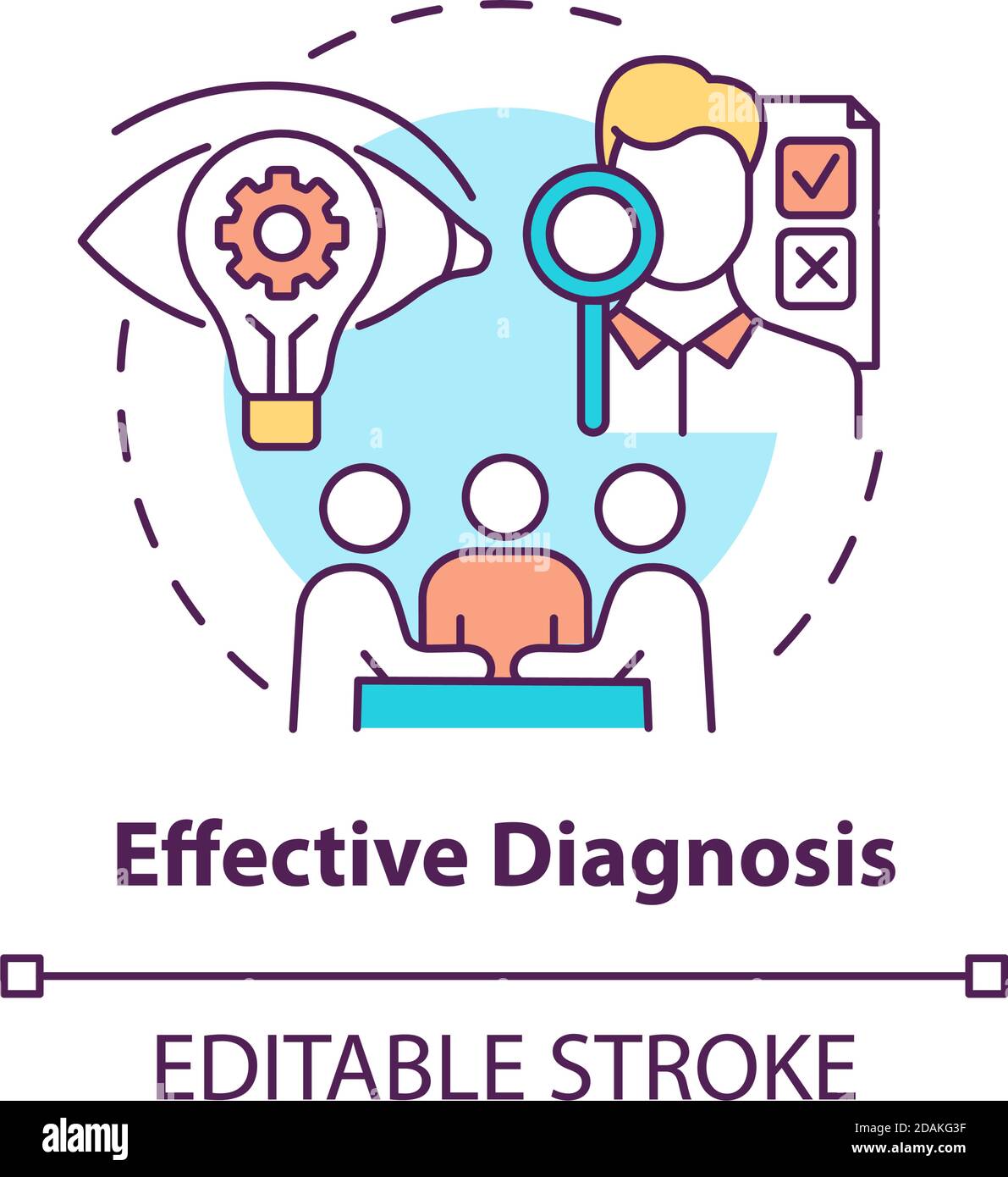 Effective diagnosis concept icon Stock Vector Image & Art - Alamy