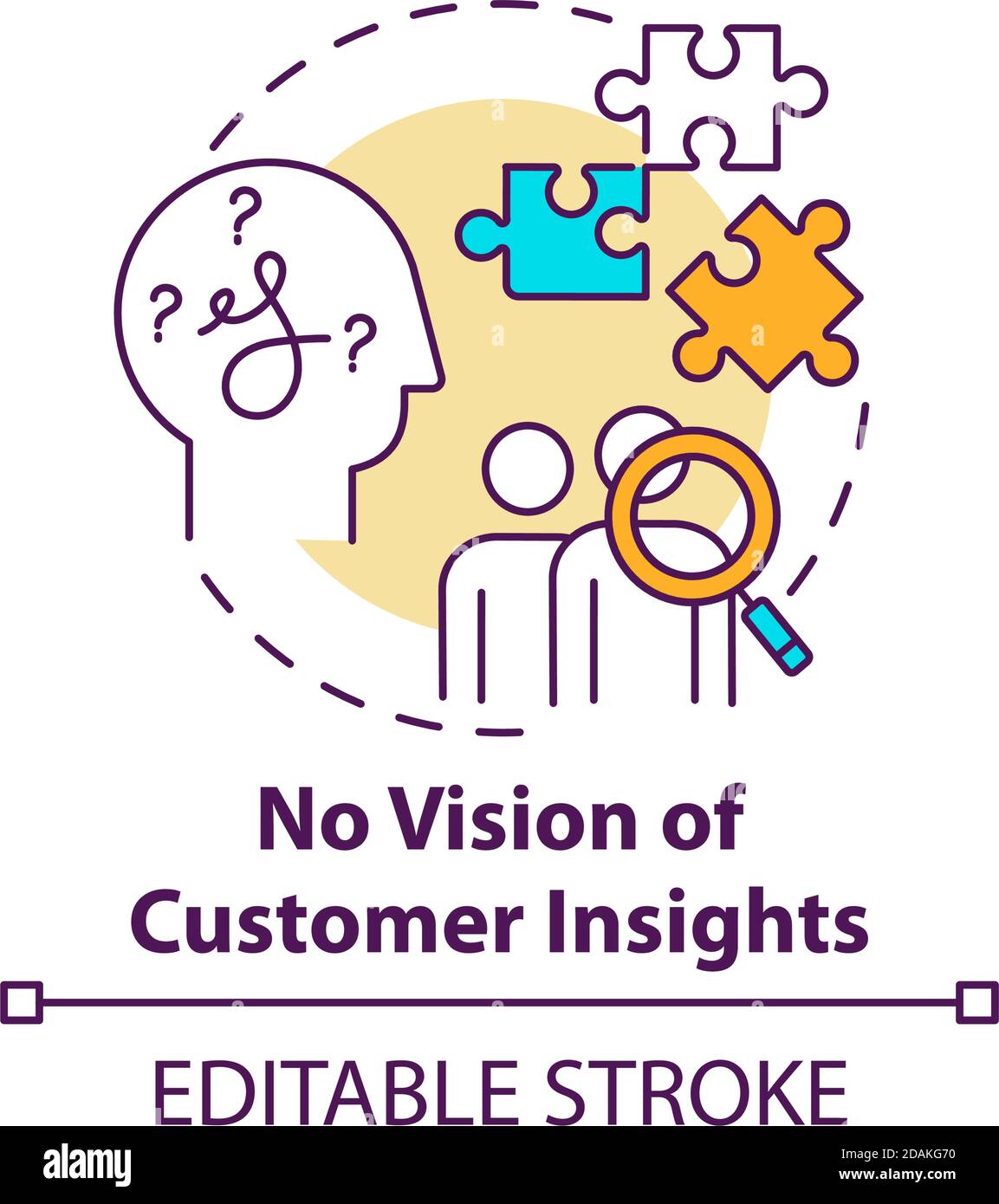No customer insights vision concept icon Stock Vector Image & Art - Alamy
