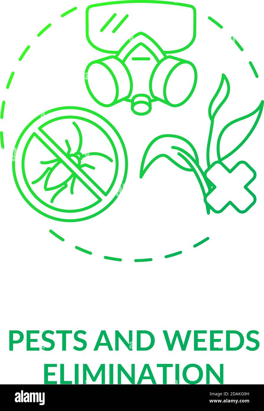 Pests and weeds elimination concept icon Stock Vector Image & Art - Alamy