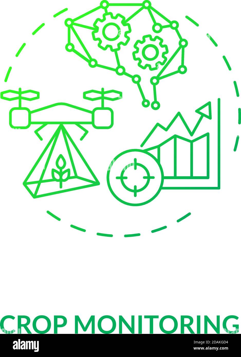 Crop monitoring concept icon Stock Vector Image & Art - Alamy