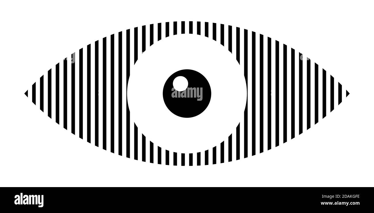 Eye icon, human eye symbol, isolated on white background. Logo template ...