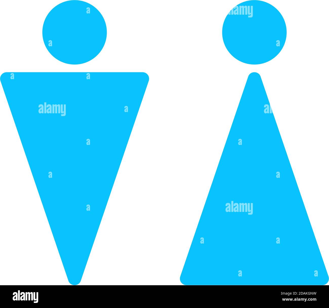 Bathroom icon flat. Blue pictogram on white background. Vector ...