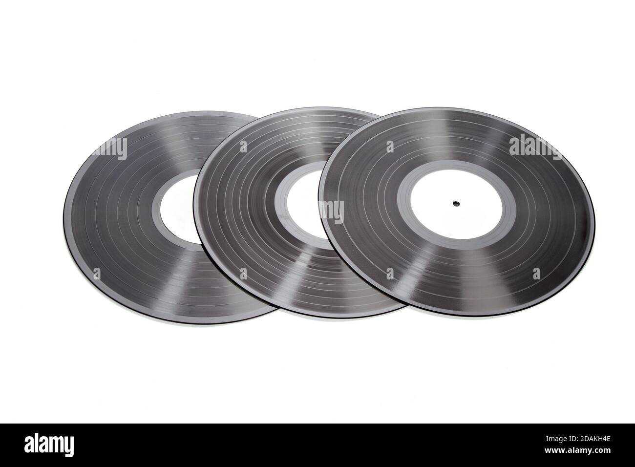 Three vinyl records Cut Out Stock Images & Pictures - Alamy