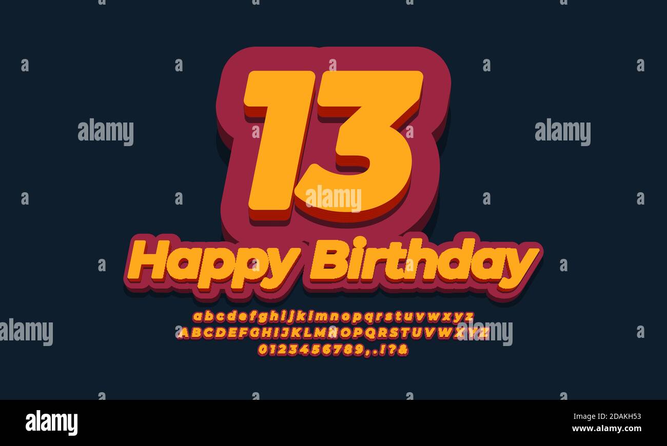 To 13 years Stock Vector Images - Alamy