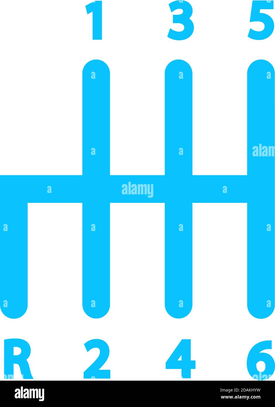 Transmission icon flat. Blue pictogram on white background. Vector ...