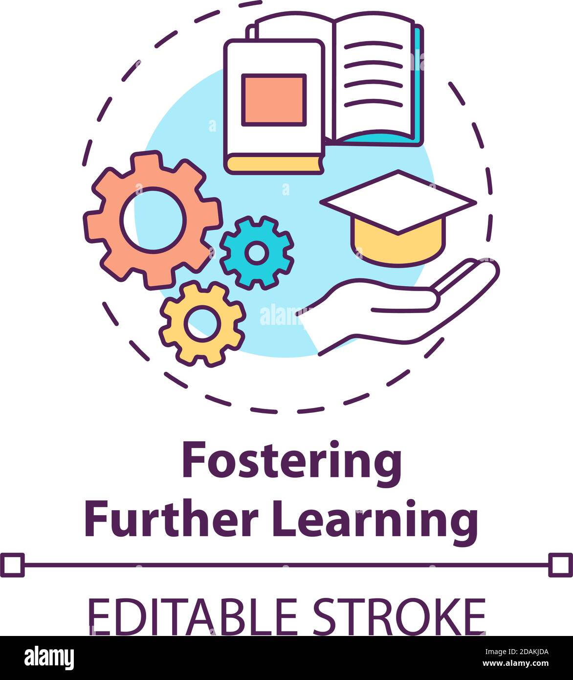 Fostering further learning concept icon Stock Vector Image & Art - Alamy