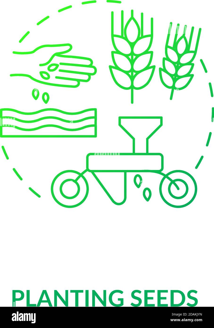 Planting seeds concept icon Stock Vector Image & Art - Alamy