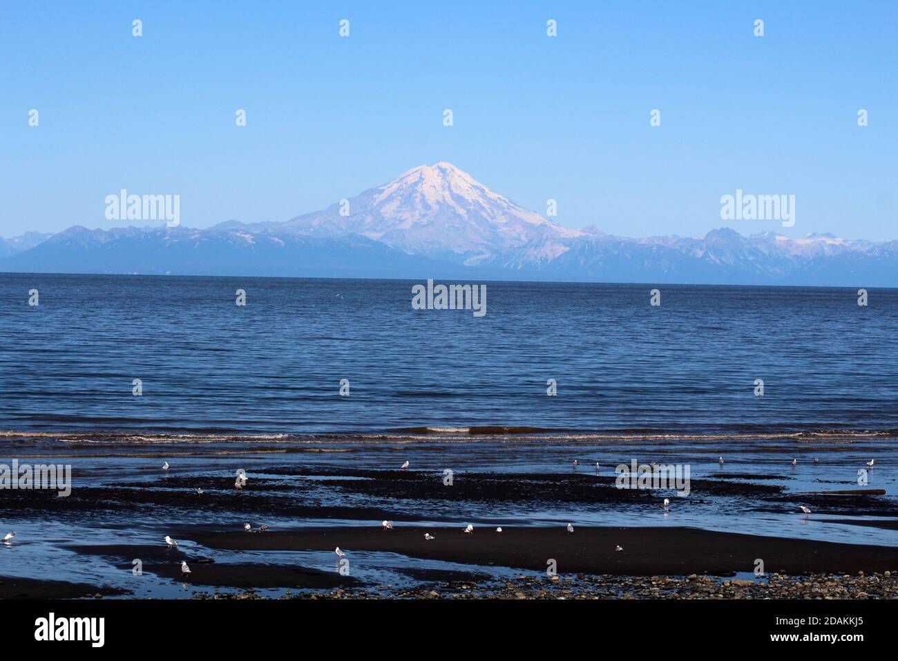 Alaska, Mount Redoubt, Cook Inlet, United States Stock Photo - Alamy