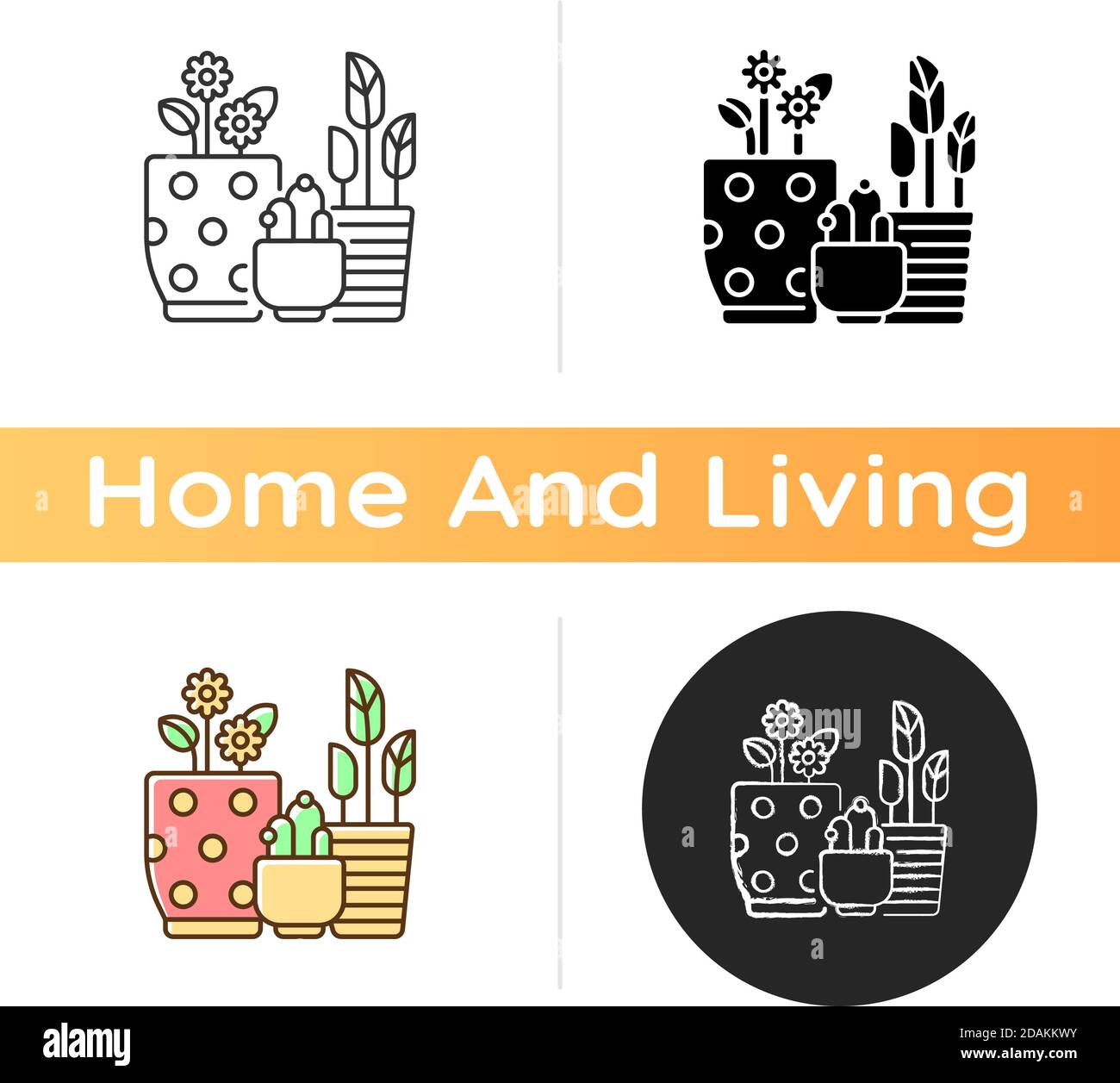 Flower planters icon Stock Vector Image & Art - Alamy