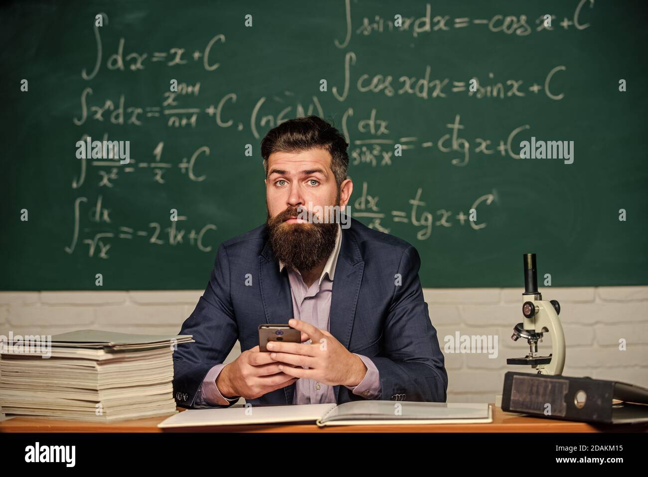 Learn technology. Modern communication. Send message. School ...