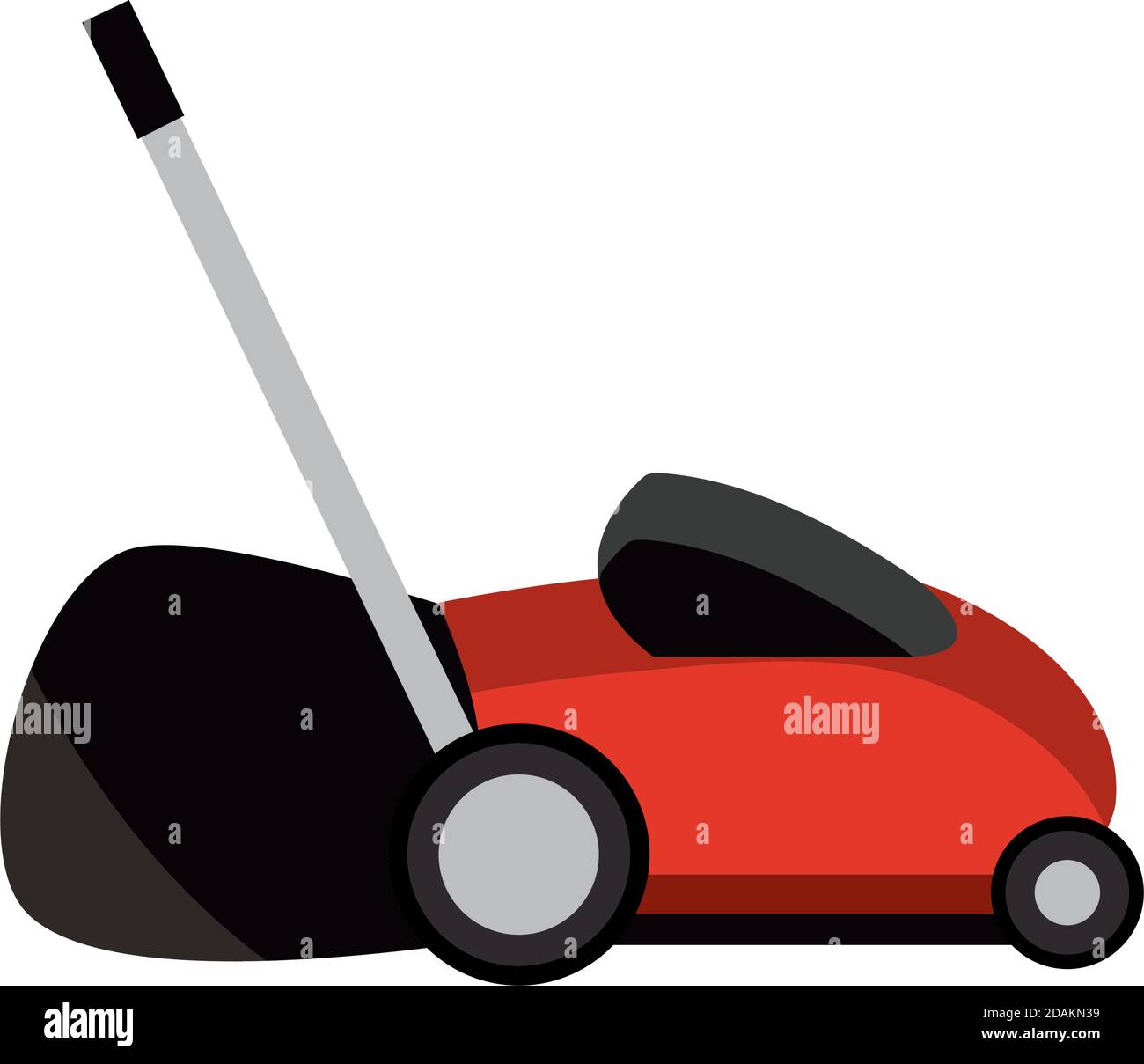 electric lawn mower machine isolated on white background vector ...