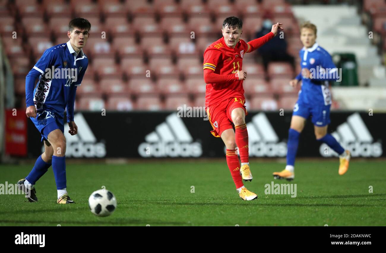Wales' Liam Cullen during the UEFA Euro 2021 Under-21 Qualifying Group ...
