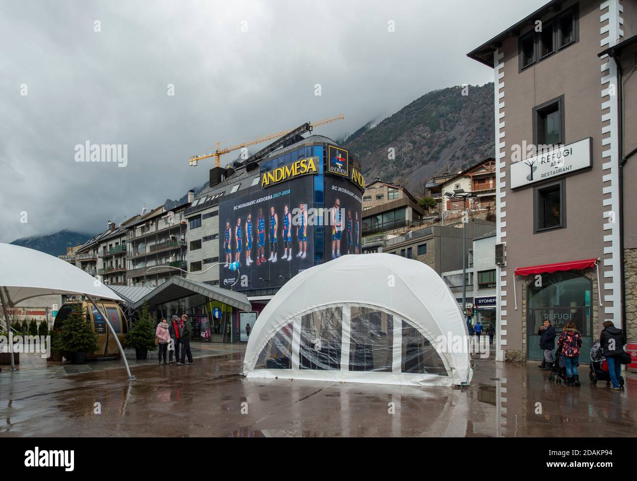 In the streets of Andorra la Vella. Andorra is the capital of the ...