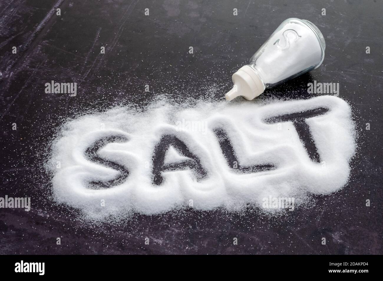 Salt spilled on a table hi-res stock photography and images - Alamy