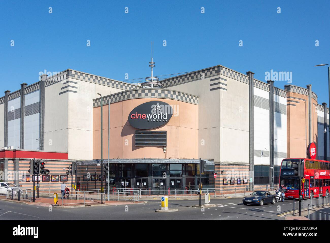 Cinema picture house art deco bus buses red double decker exteri hi-res ...