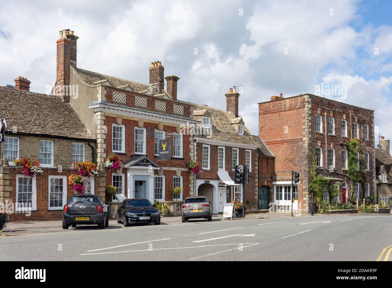 Exterior period buildings the highworth restaurant bar hotel cen hi-res ...