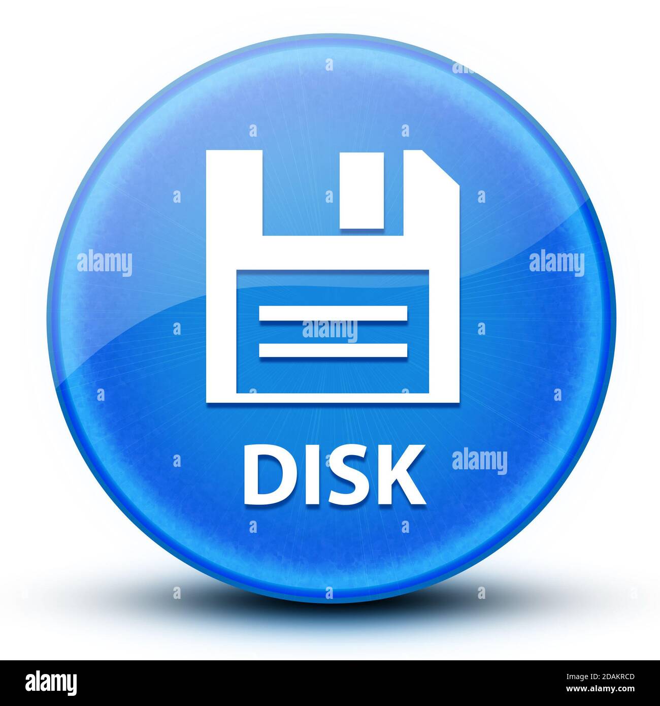 Disk eyeball glossy blue round button abstract illustration Stock Photo ...