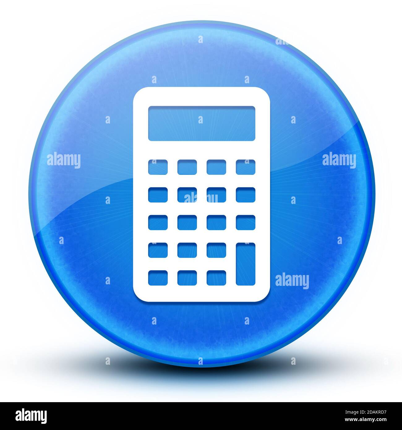 Blue sign calculator symbol icon Cut Out Stock Images & Pictures - Alamy