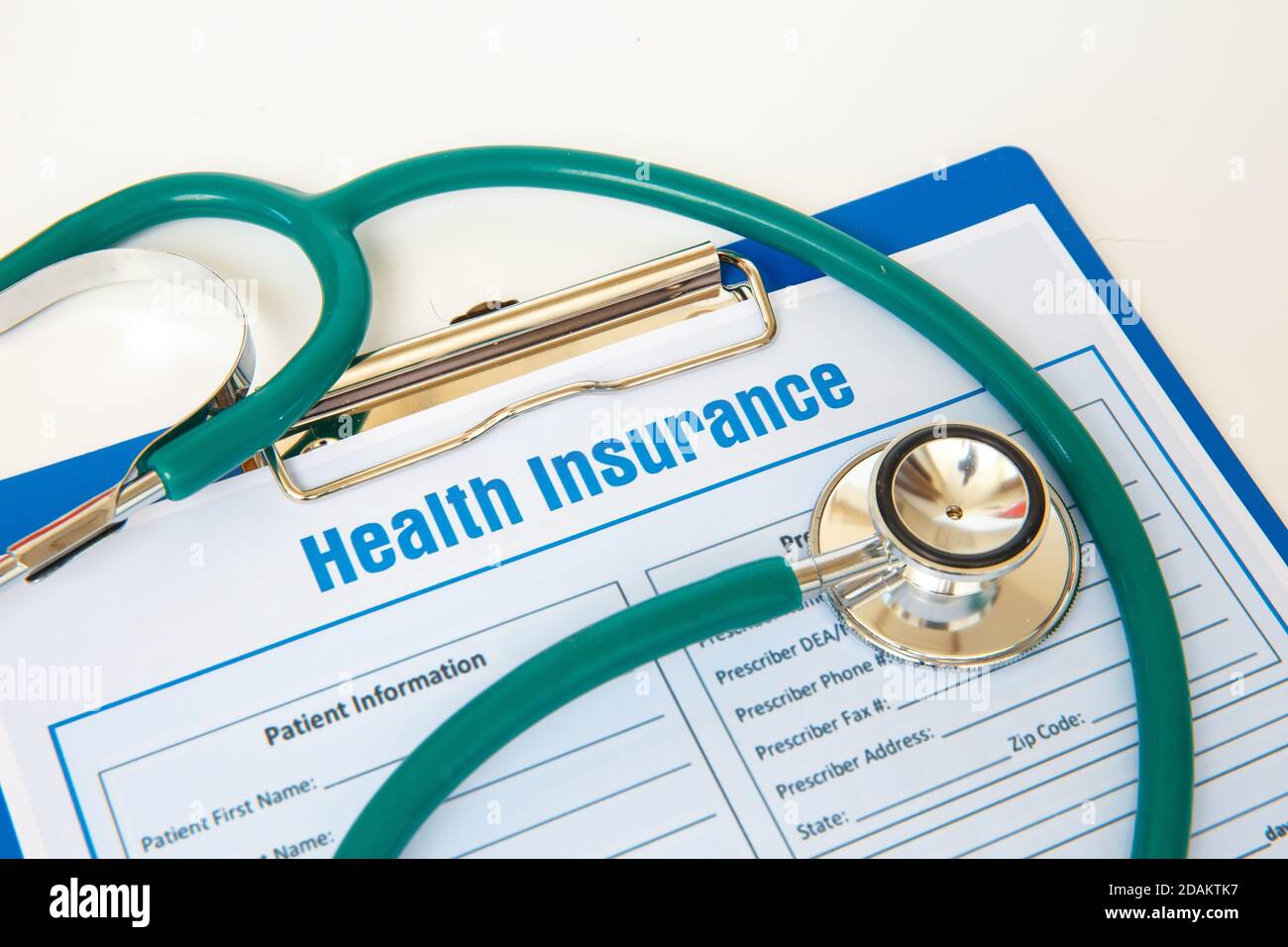 Health insurance with insurance claim form and stethoscope. Health ...