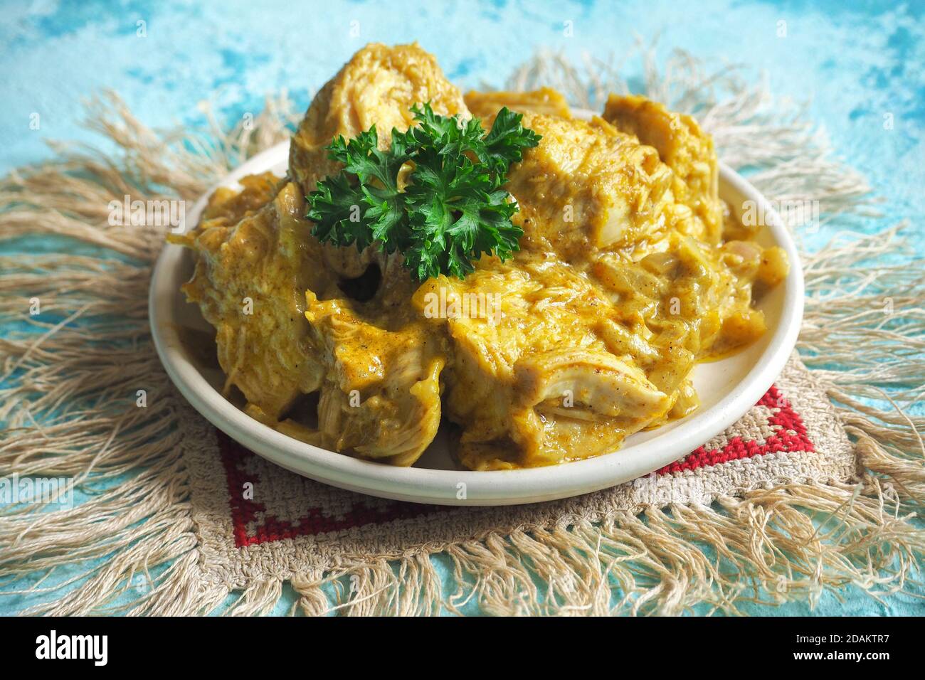 Delicious and spicy Chicken curry roast from Indian cuisine Stock Photo ...