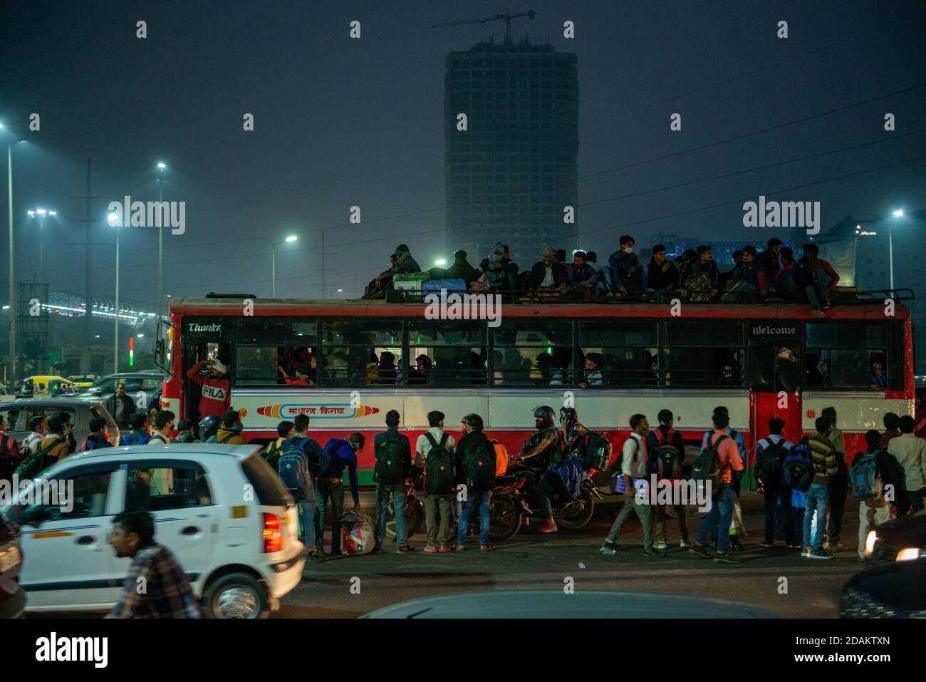 Overcrowded bus hi-res stock photography and images - Alamy