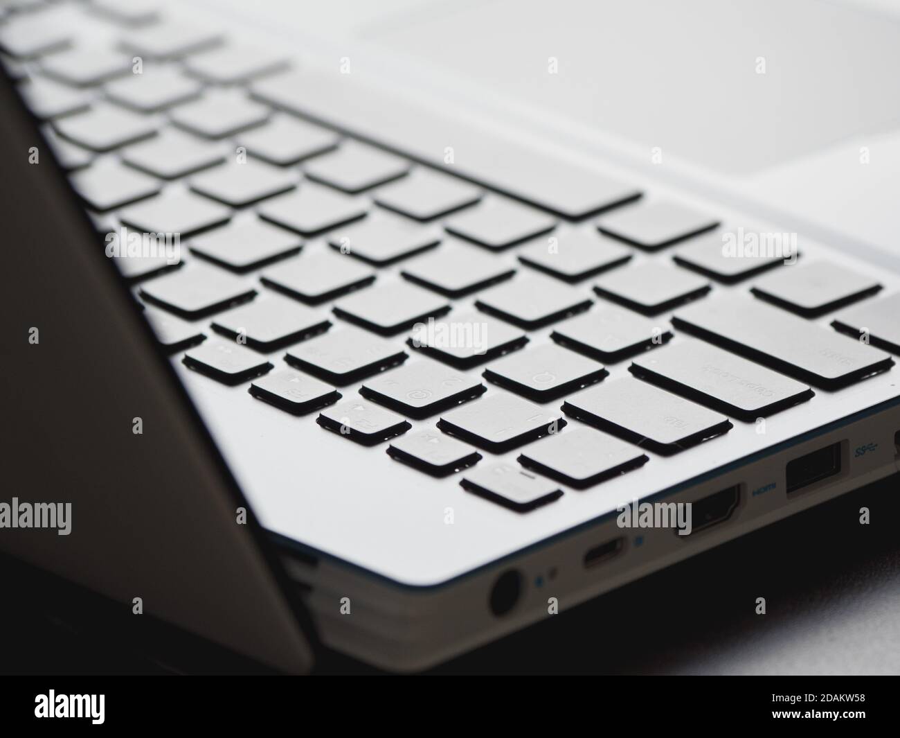 Laptop keyboard. Close-up of laptop keyboard with soft focus Stock ...
