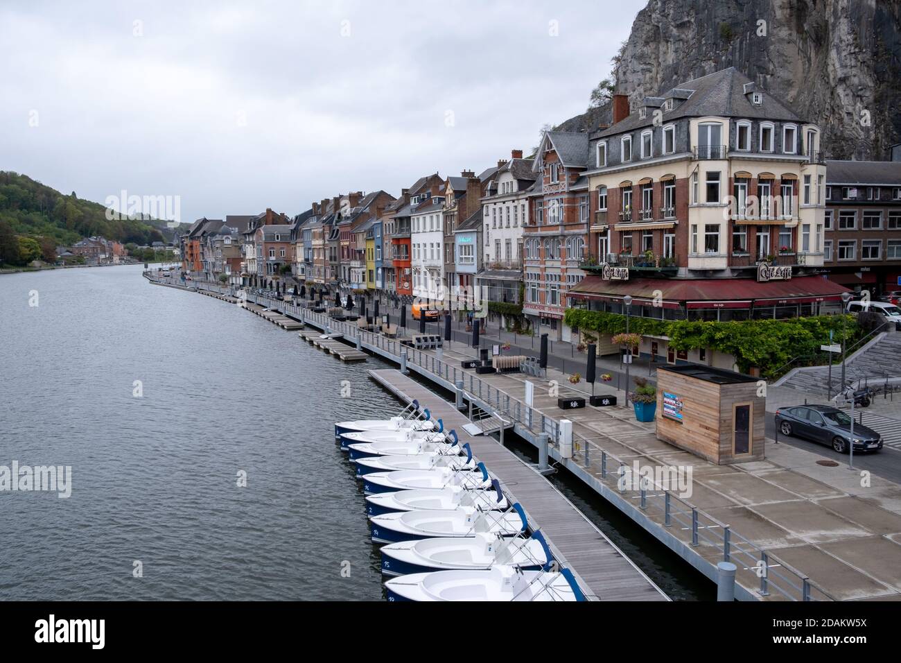 Dinant, Belgium - October 13 2020 : The streets of beautidul city of ...