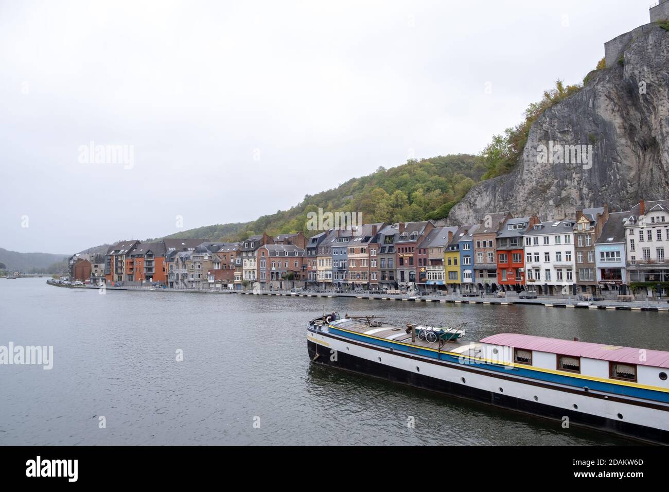 Dinant, Belgium - October 13 2020 : The streets of beautidul city of ...