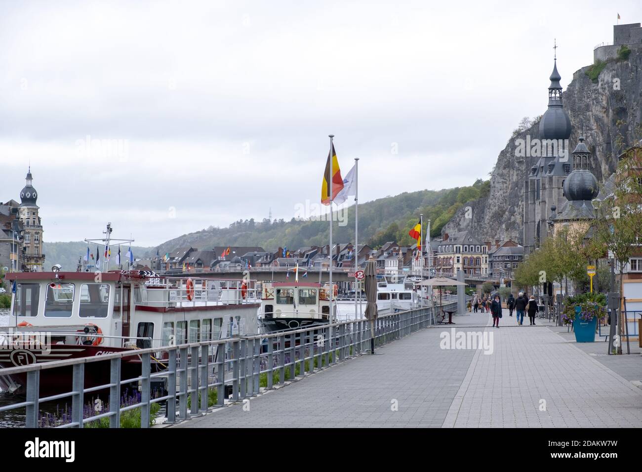 Dinant, Belgium - October 13 2020 : The streets of beautidul city of ...
