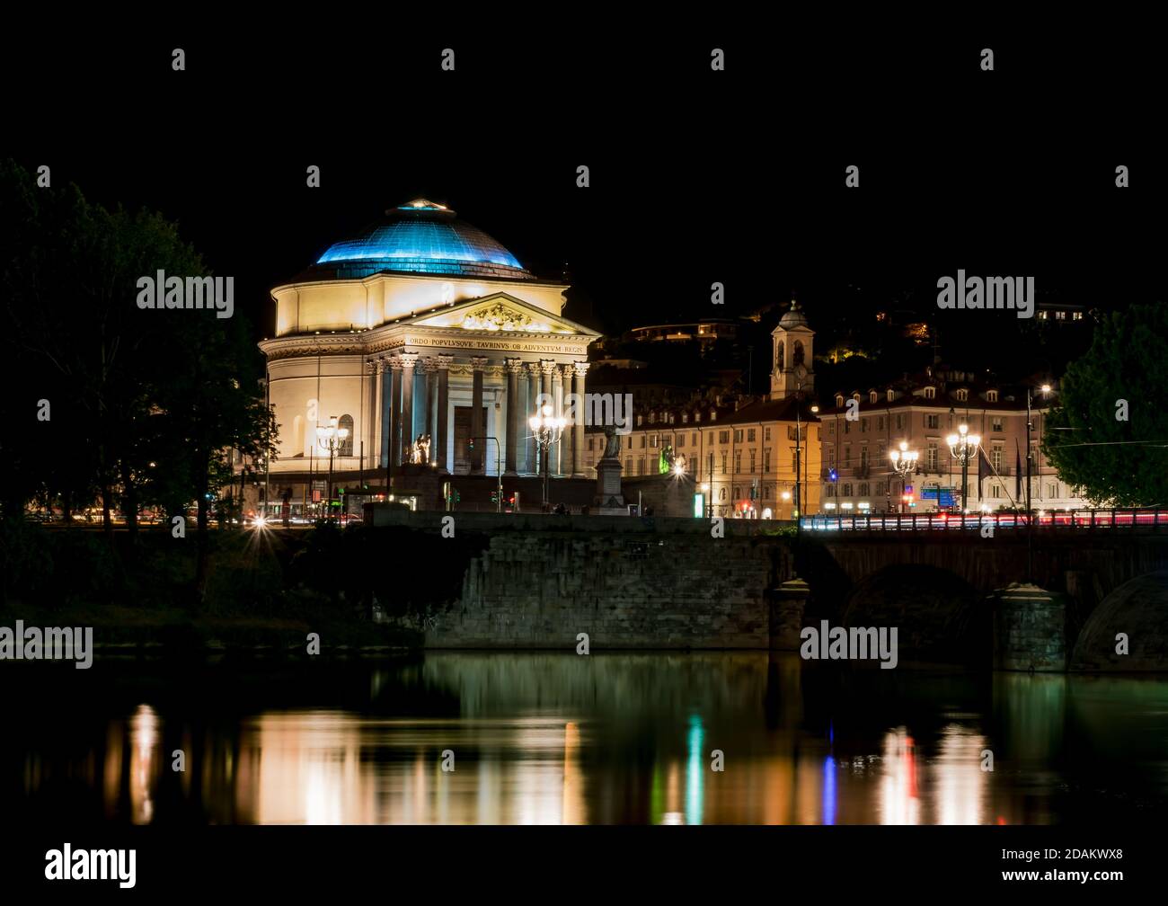 Mole antonelliana night turin hi-res stock photography and images - Alamy